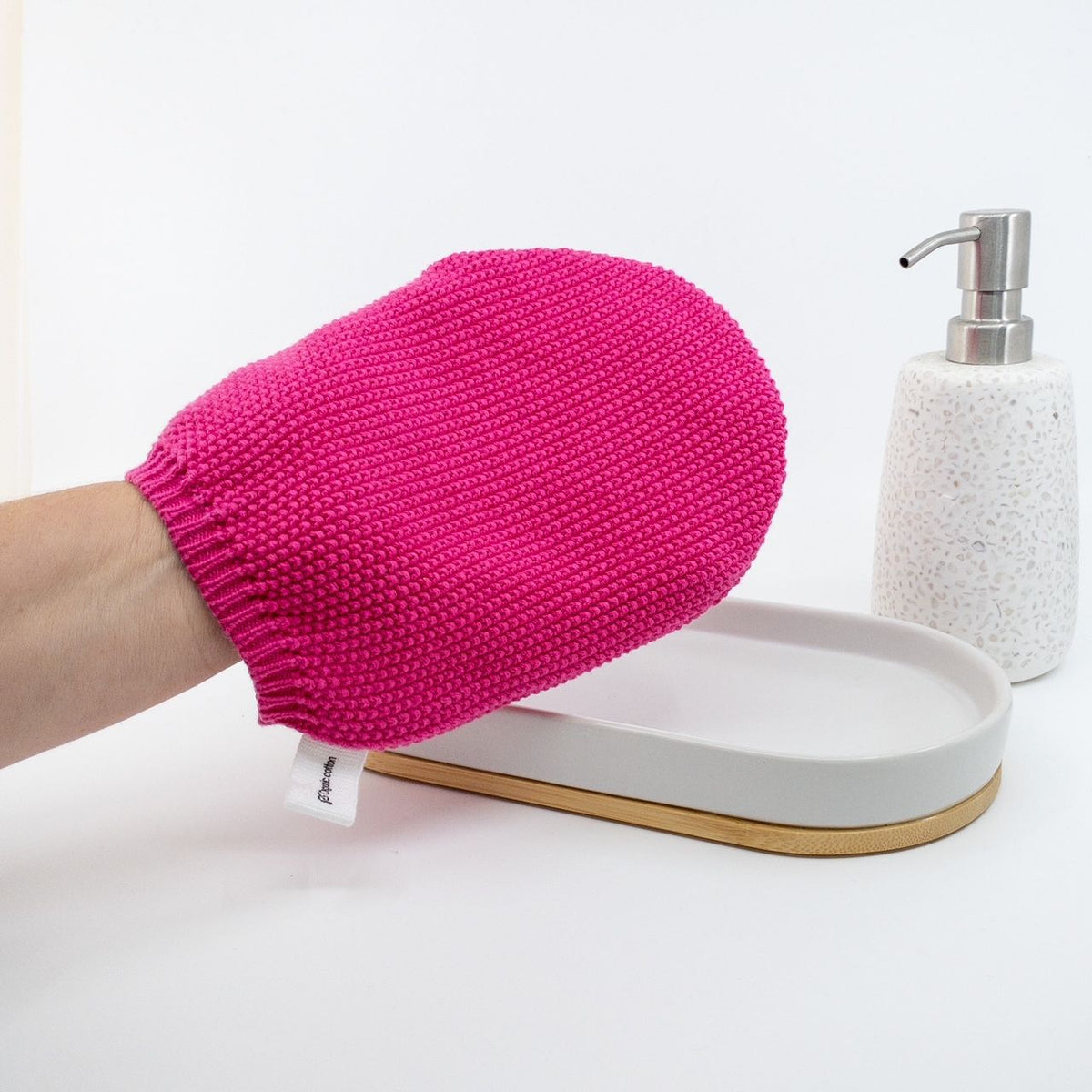 Organic Cotton Wash Mitt - Adult Size – Scented